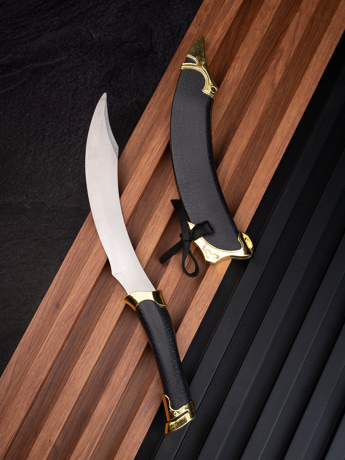 Stylish and Durable Long Dagger / Knife in a Black Hard Case For Home