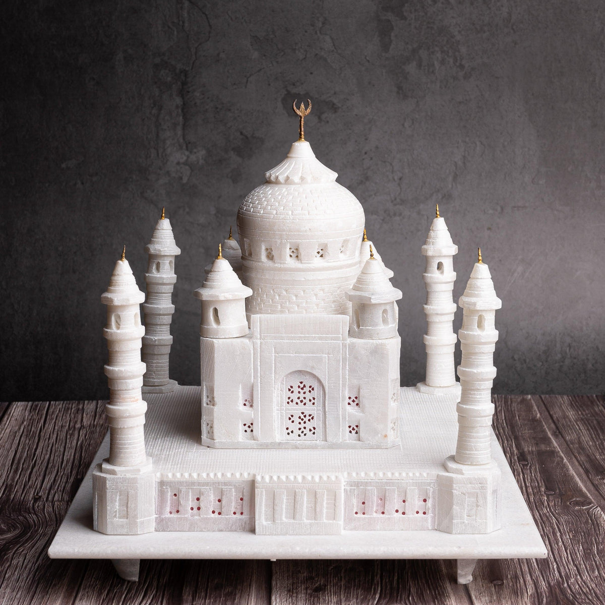 9-Inch White Marble Taj Mahal Replica | Discover Now