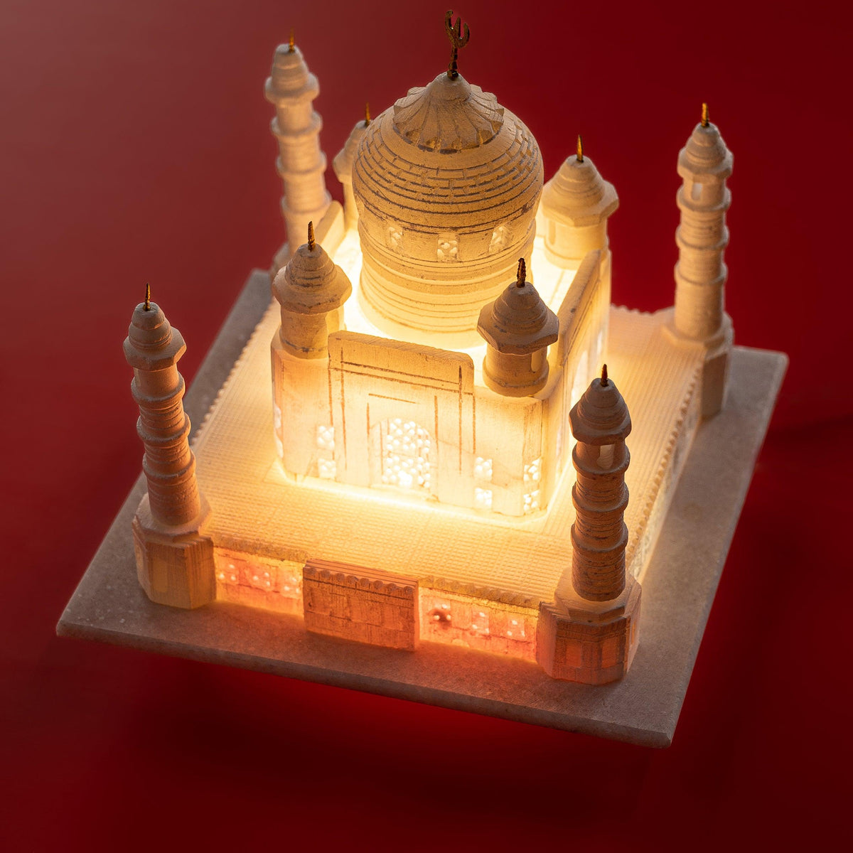 Shop 6-Inch White Marble Taj Mahal Replica | Elegant Decor